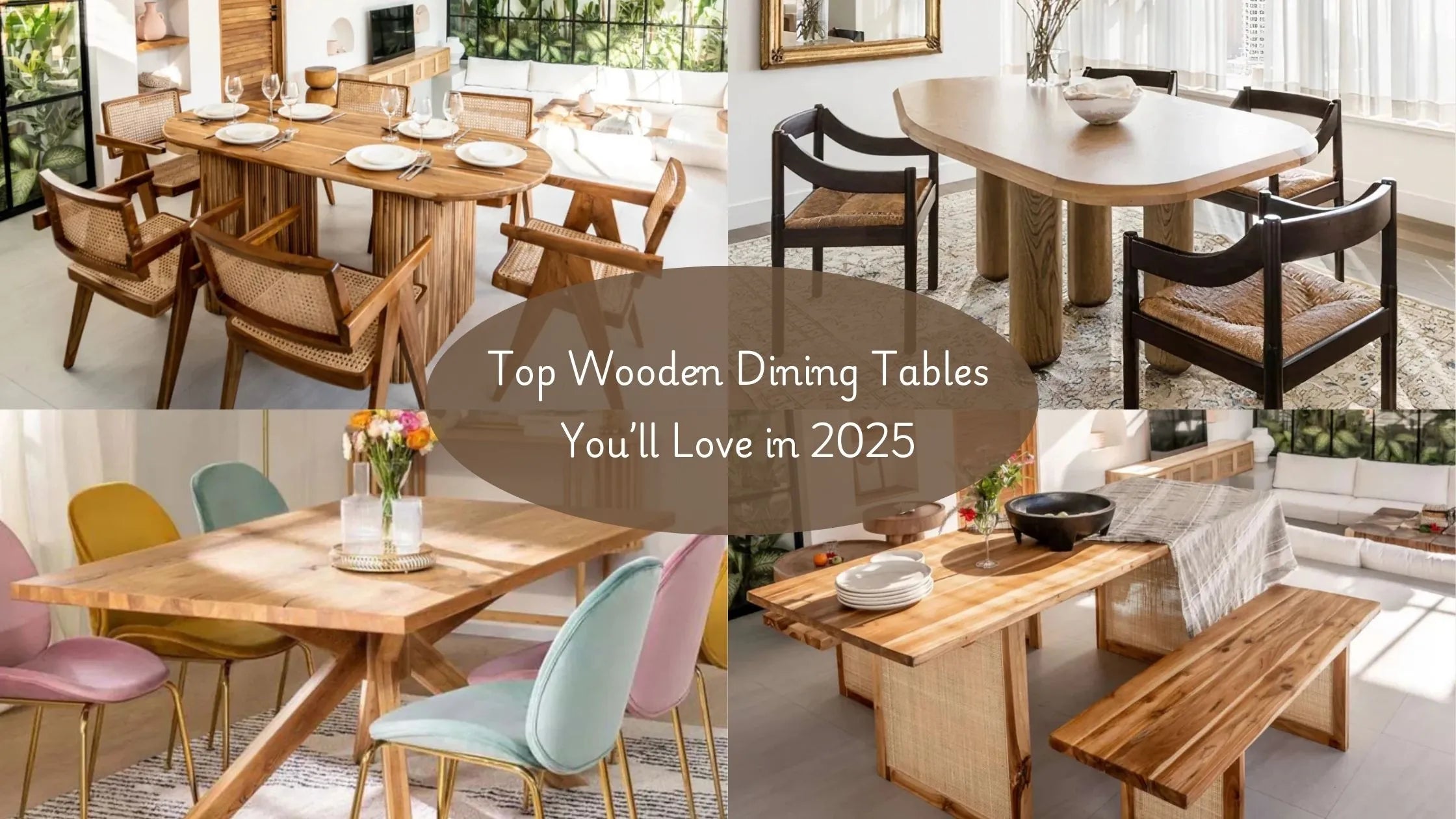5 Wooden Dining Table Designs Not to Be Missed! – Nismaaya Decor