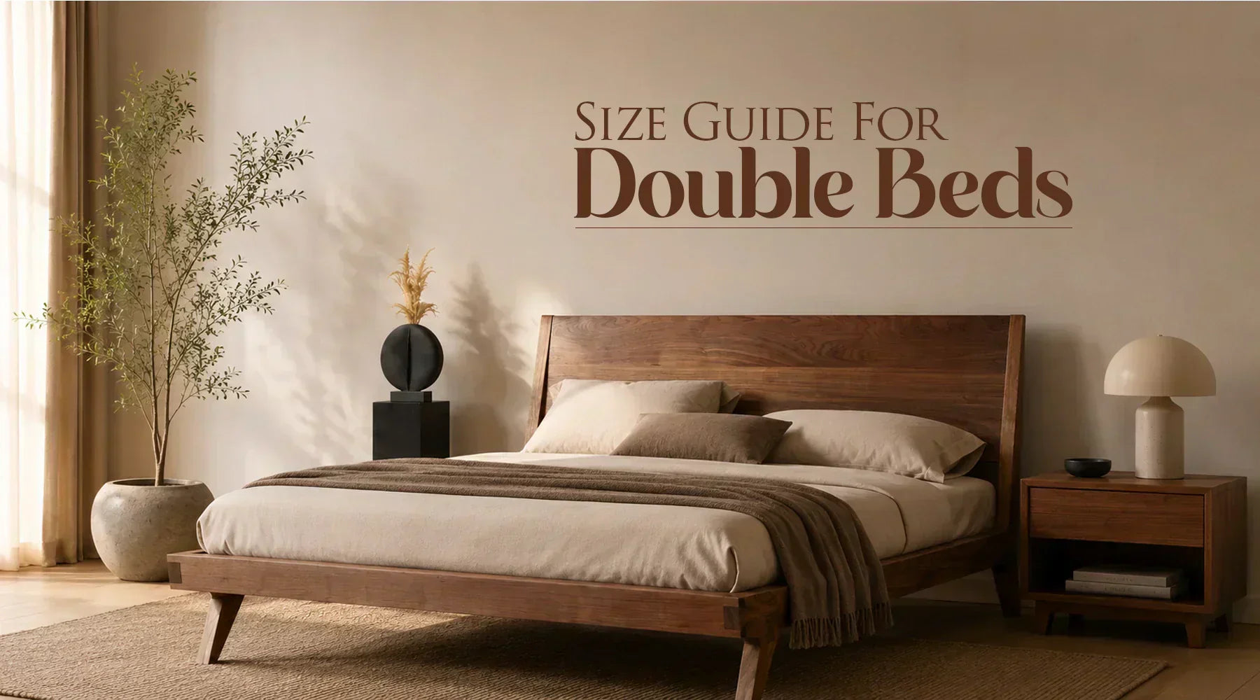 Double Bed Size In India - Dimensions And Measurements – Nismaaya Decor
