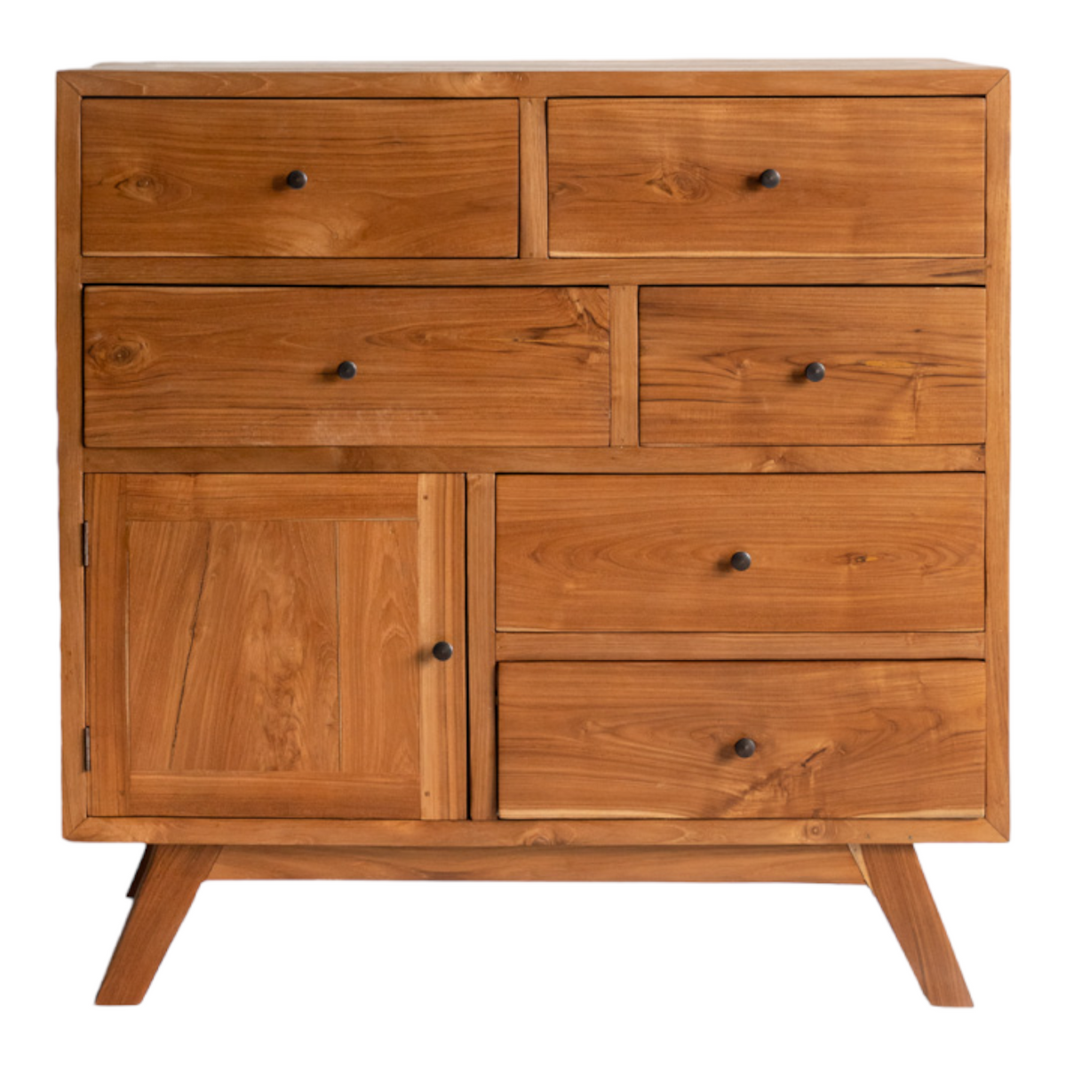 Bronia Solid Teak Wood Chest Of 7 Drawers – nismaayadecor