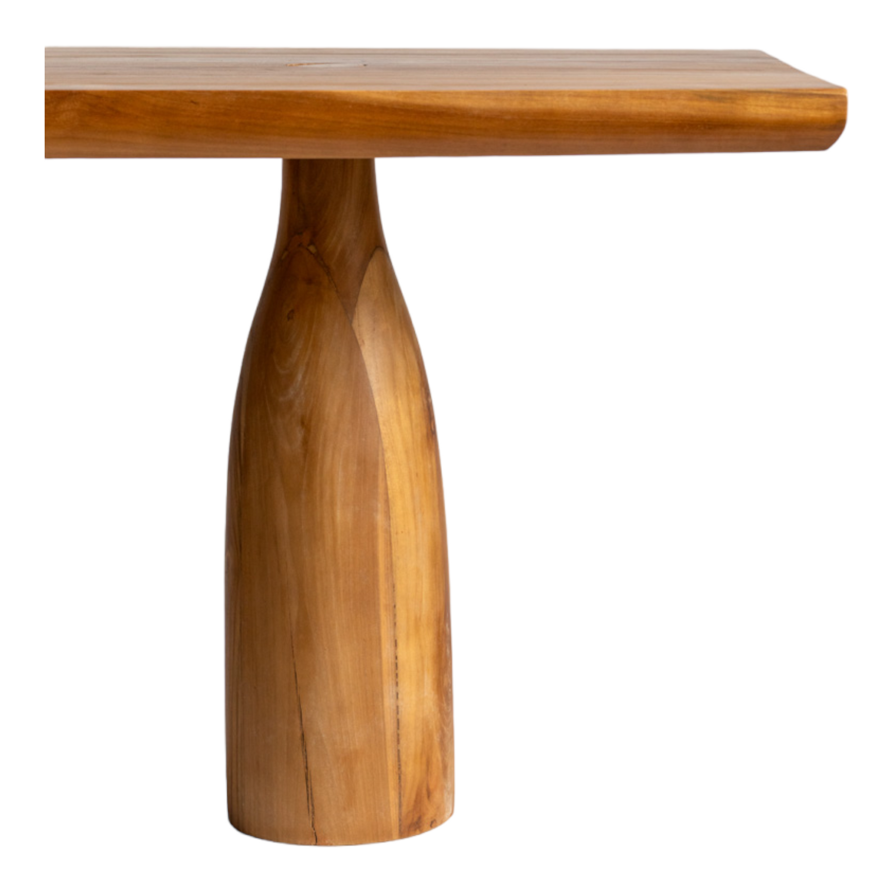 Buy Chris Solid Teak Wood Dining Table In Natural Oiled Finish By ...