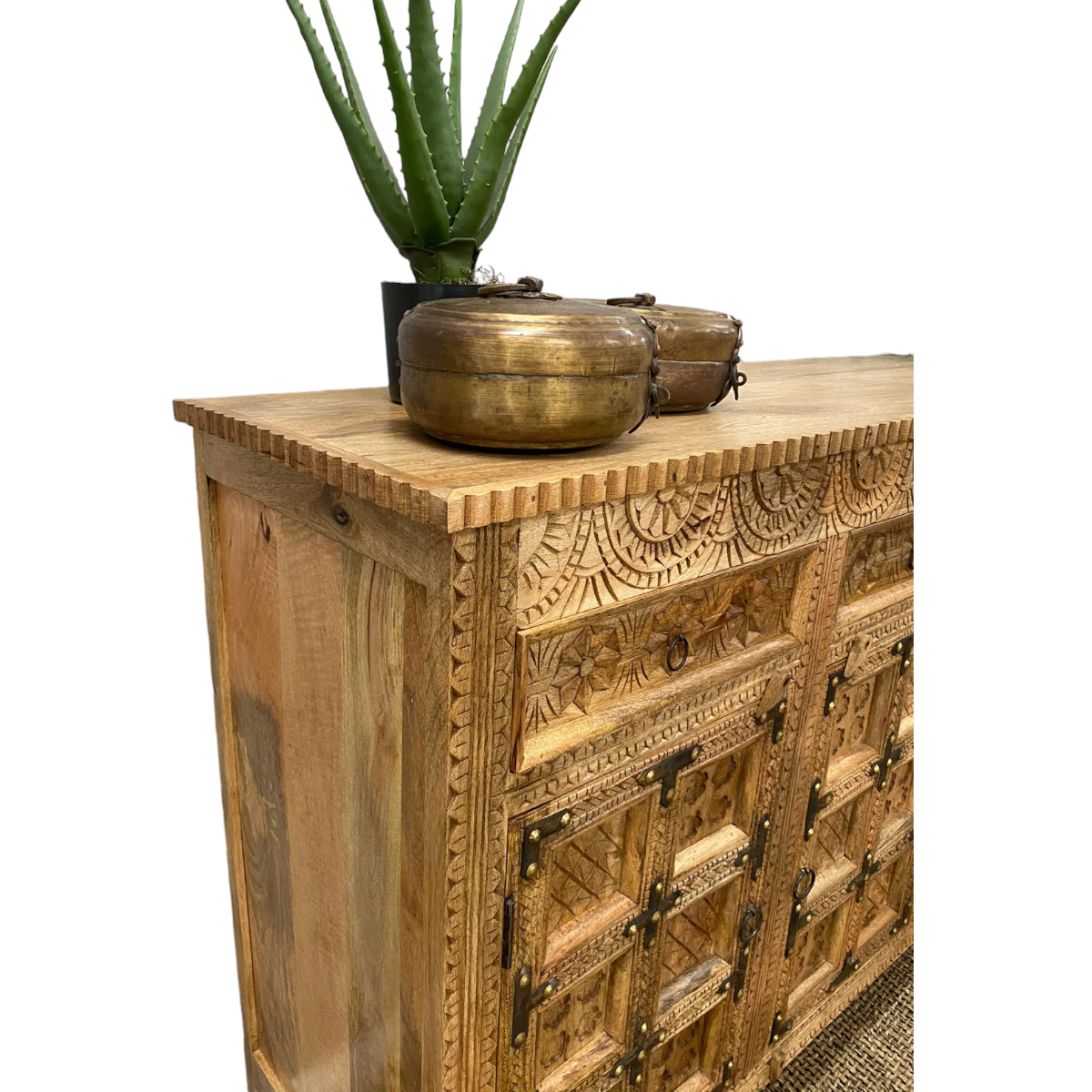 Duran Solid Mango Wood Sideboard – nismaayadecor