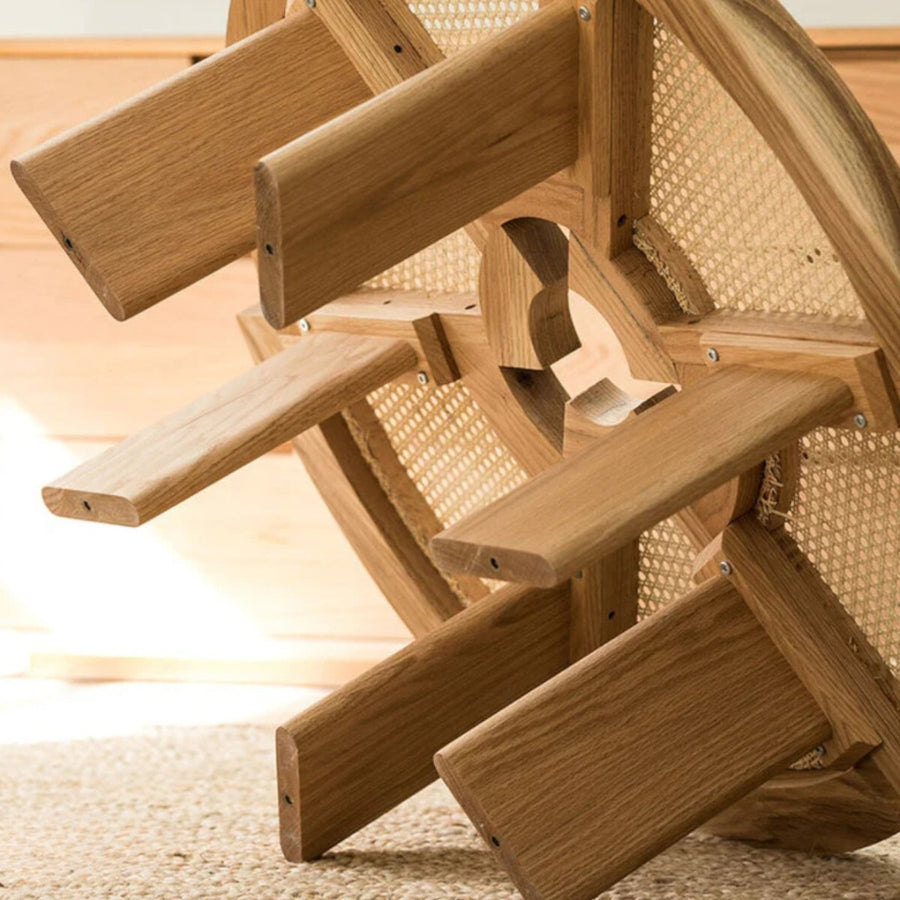 Shop Elhanan Solid Ash Wood & Rattan Coffee Table By Nismaaya Decor
