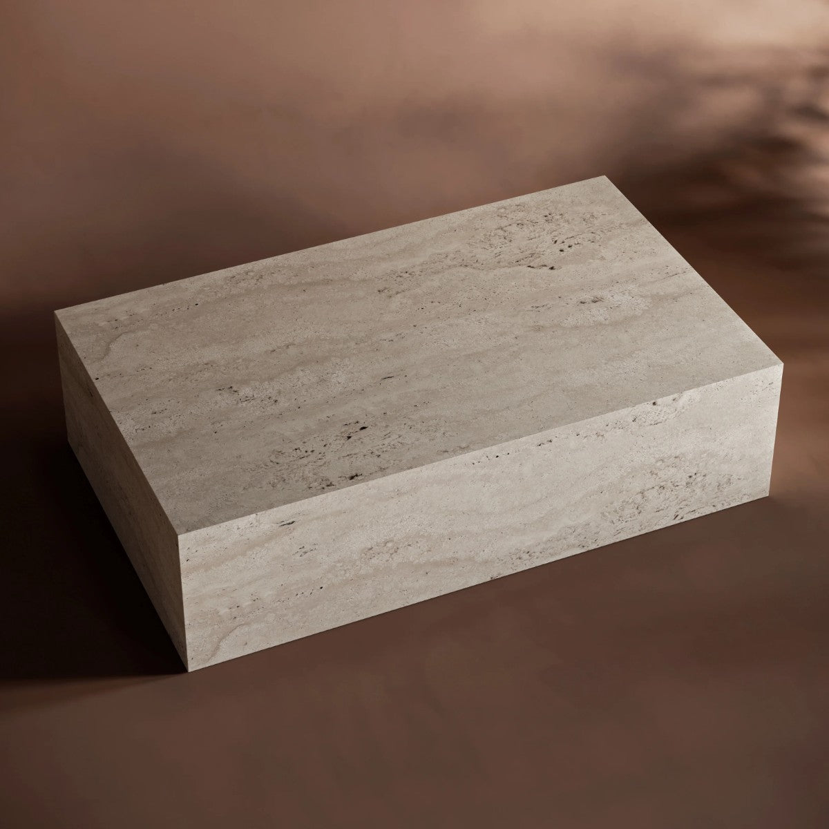 Buy Jalena Travertine Stone Coffee Table - Nismaaya Decor